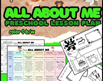 All About Me Preschool Lesson Plan Ebook – A Week of Hands-on Learning ...