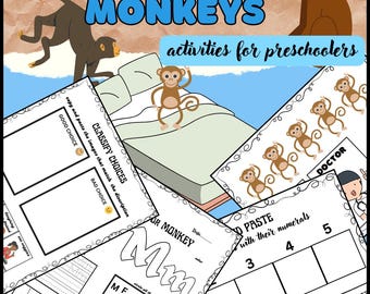 Five Little Monkeys Activities, Monkey Games, Story Time, Nursery Rhyme ...