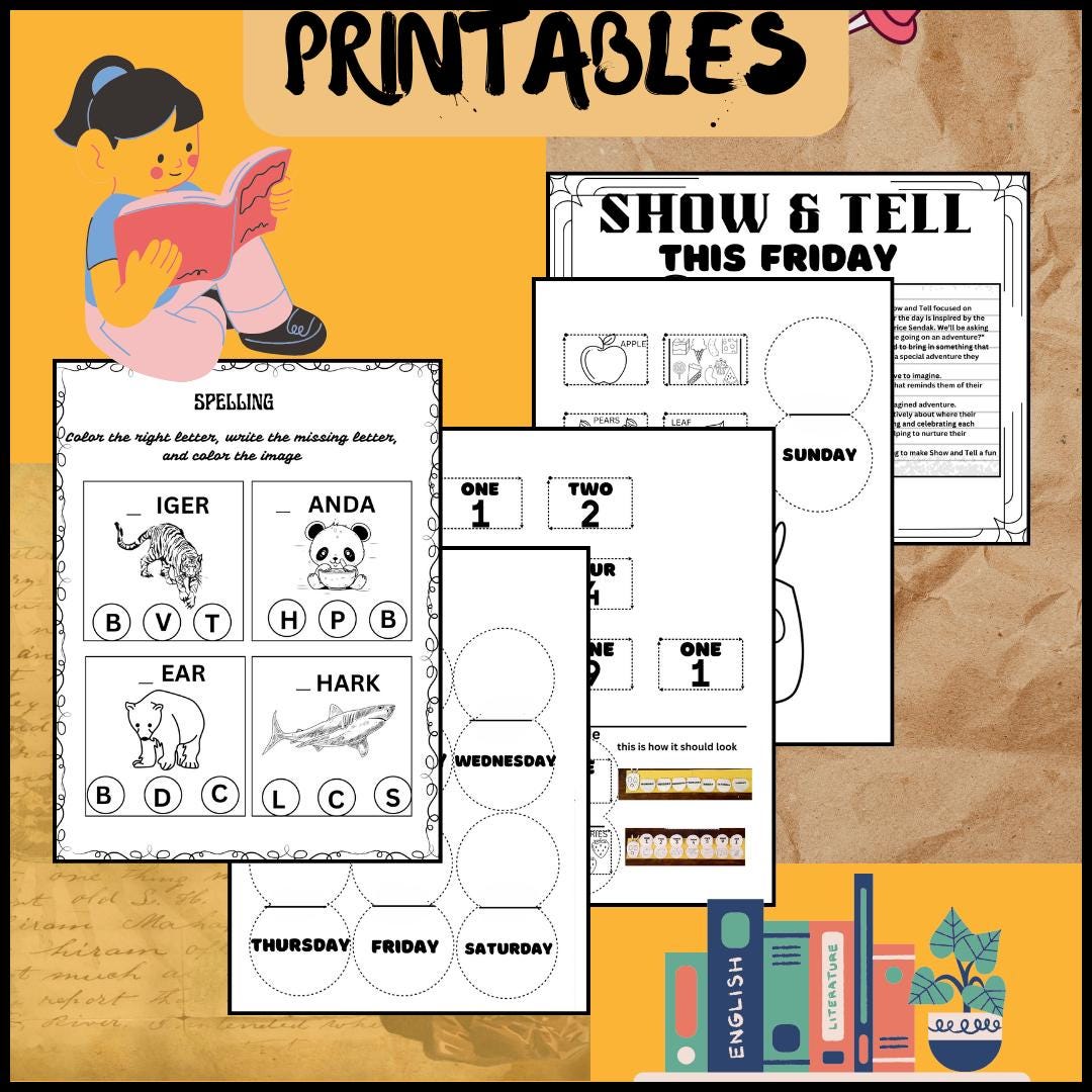 BOOK WEEK- Preschool Weekly Lesson Plan - Etsy