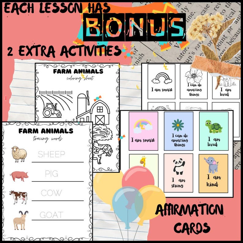 SEPTEMBER BUNDLE Preschool Lesson Plans- Farm, Apples, Birds, Rocks ...