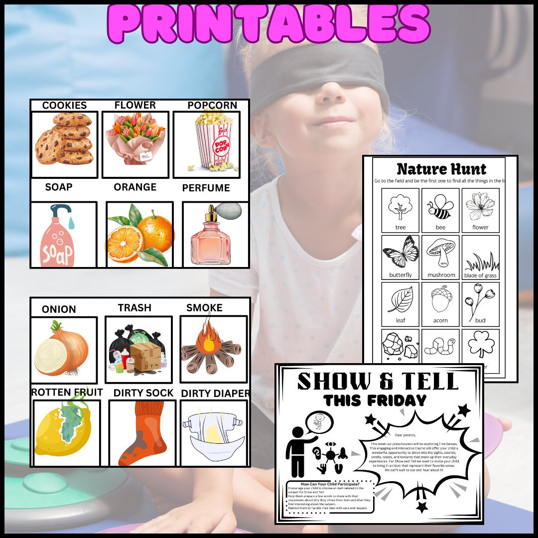 FIVE SENSES Preschool Weekly Lesson Plan - Etsy