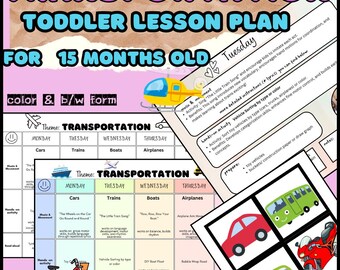 COLORS AND SHAPES- Toddler Lesson Plan for 15 Months-old - Etsy