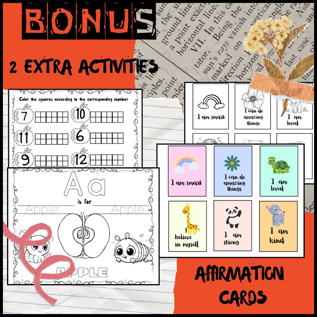 APPLES- Preschool Weekly Lesson Plan - Etsy