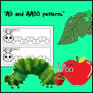 The Very Hungry Caterpillar" - Preschool Activities - Etsy