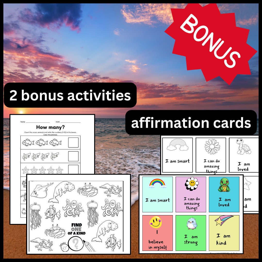 OCEAN Preschool Weekly Lesson Plan - Etsy