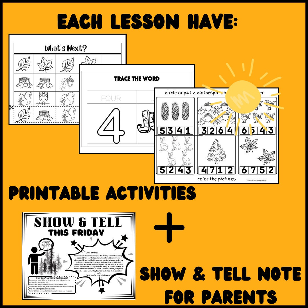 JULY BUNDLE Preschool Lesson Plans Beach, Picnic, Forest, Garden BONUS ...