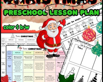 WINTER HOLIDAYS Around the World- Preschool Weekly Lesson Plan - Etsy