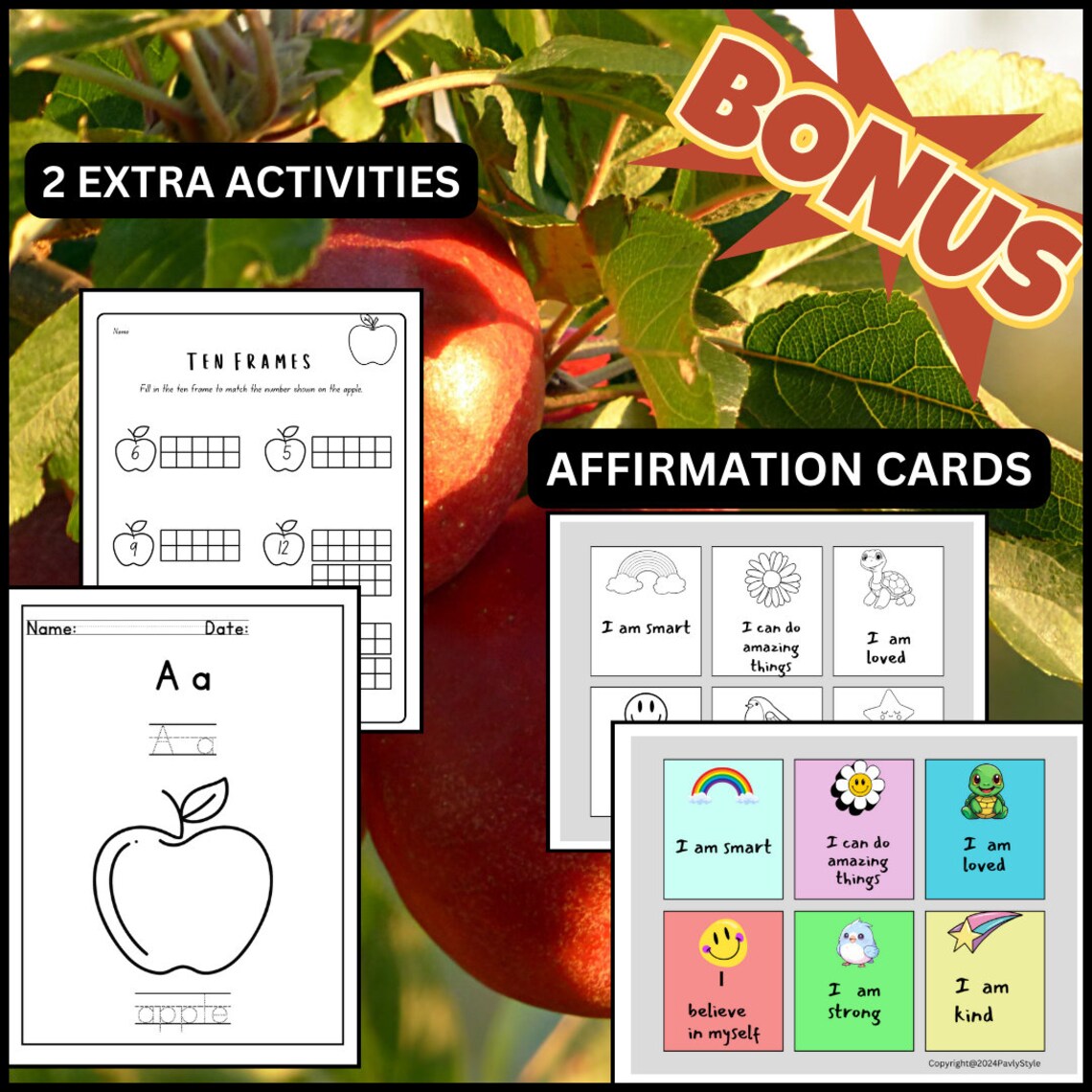 APPLES Preschool Weekly Lesson Plan - Etsy