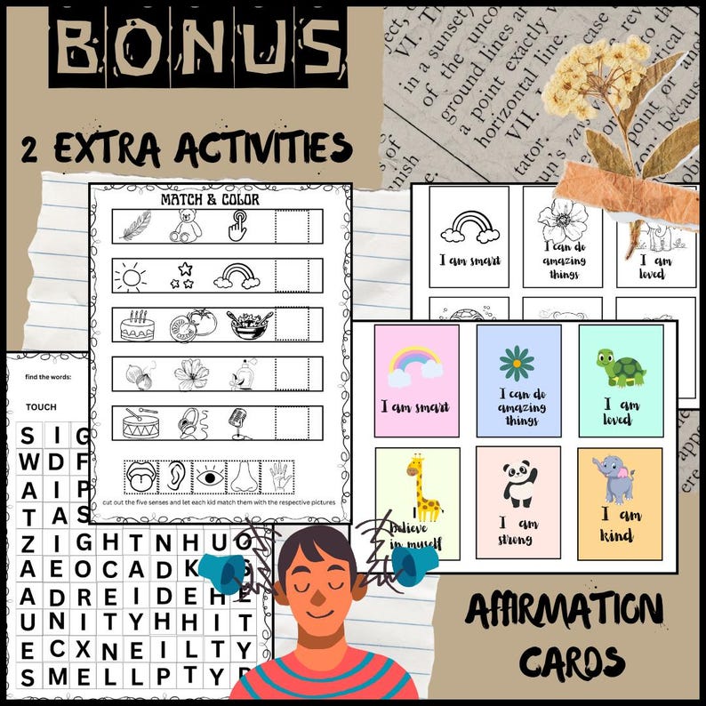 FIVE SENSES- Preschool Weekly Lesson Plan - Etsy