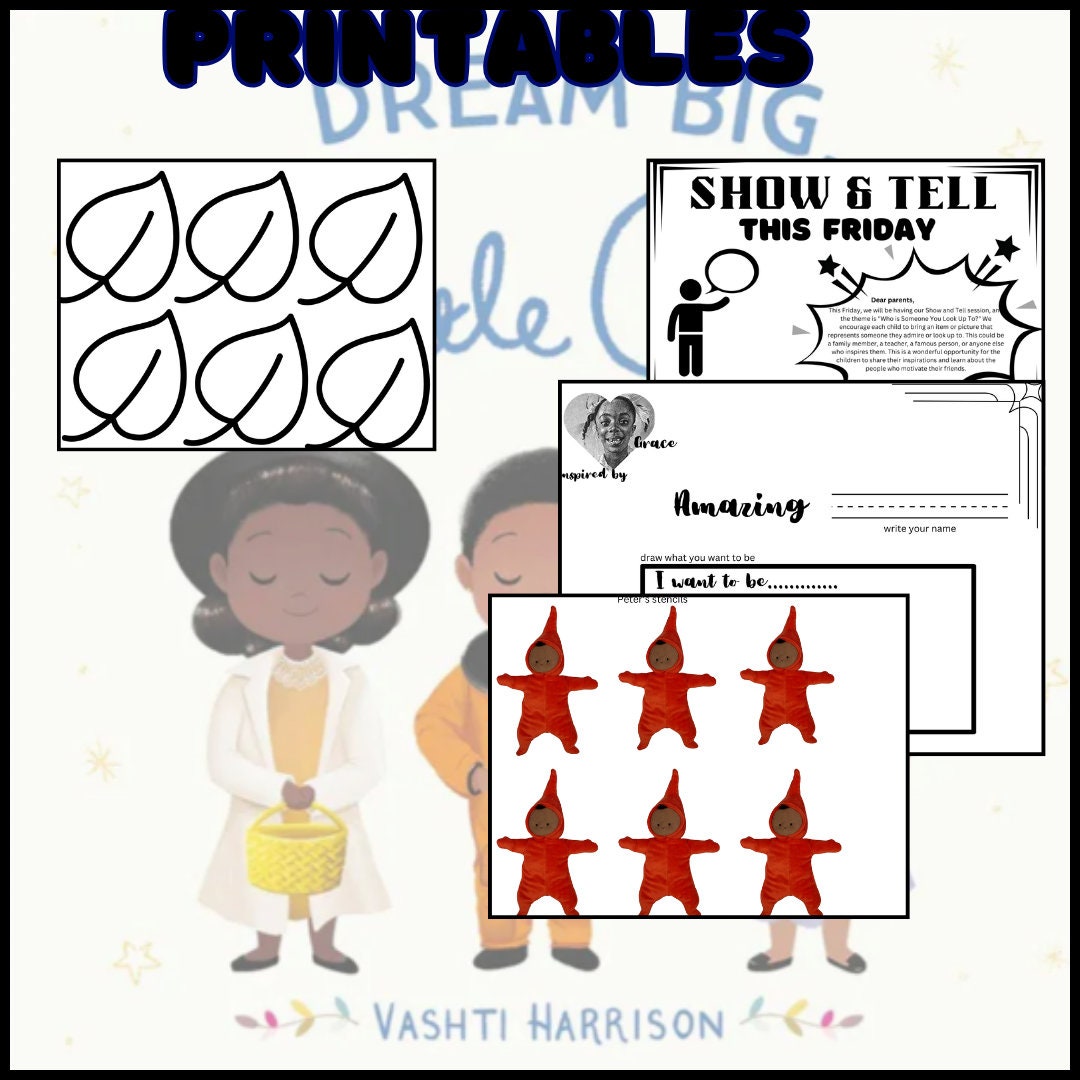 AFRICAN AMERICAN LITERACY Week- Preschool Lesson Plan About 5 Books - Etsy