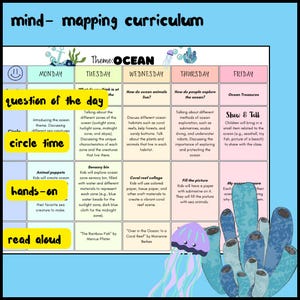 OCEAN- Preschool Weekly Lesson Plan - Etsy