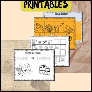 DESERT- Preschool Weekly Lesson Plan - Etsy