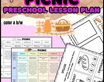DESERT Preschool Weekly Lesson Plan - Etsy