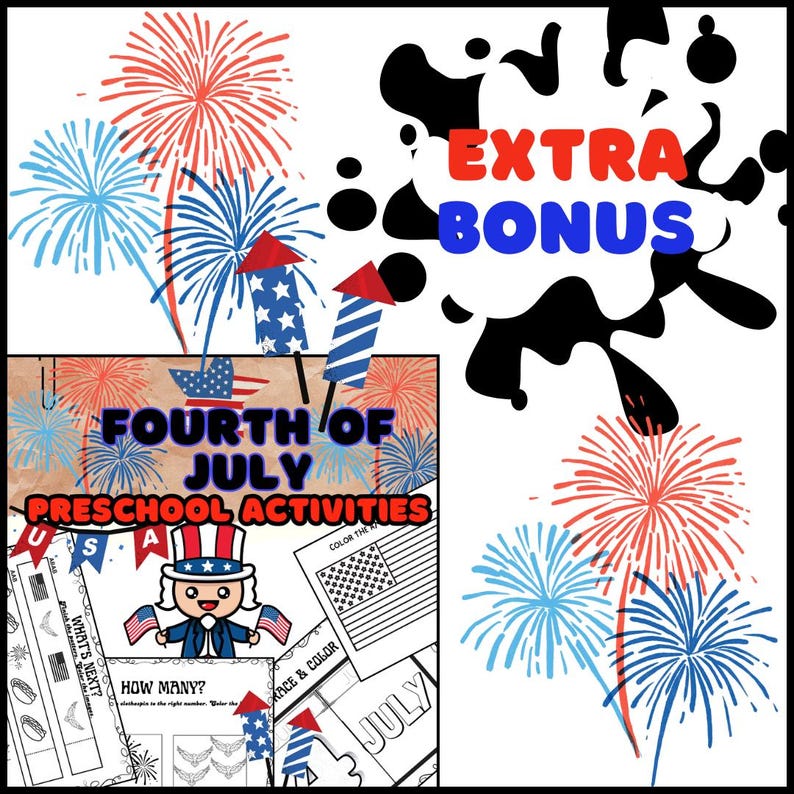 JULY BUNDLE Preschool Lesson Plans Beach, Picnic, Forest, Garden BONUS ...