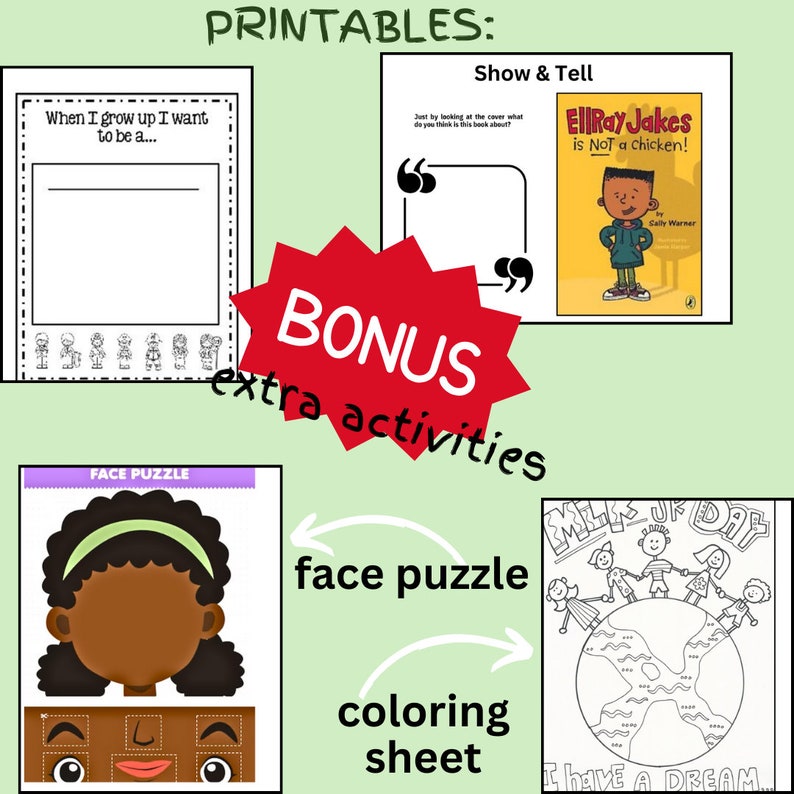 BLACK HISTORY MONTH a Week of Literacy for Preschoolers - Etsy