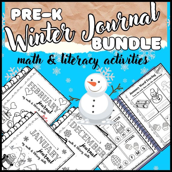 Math Journal Ideas For Pre K