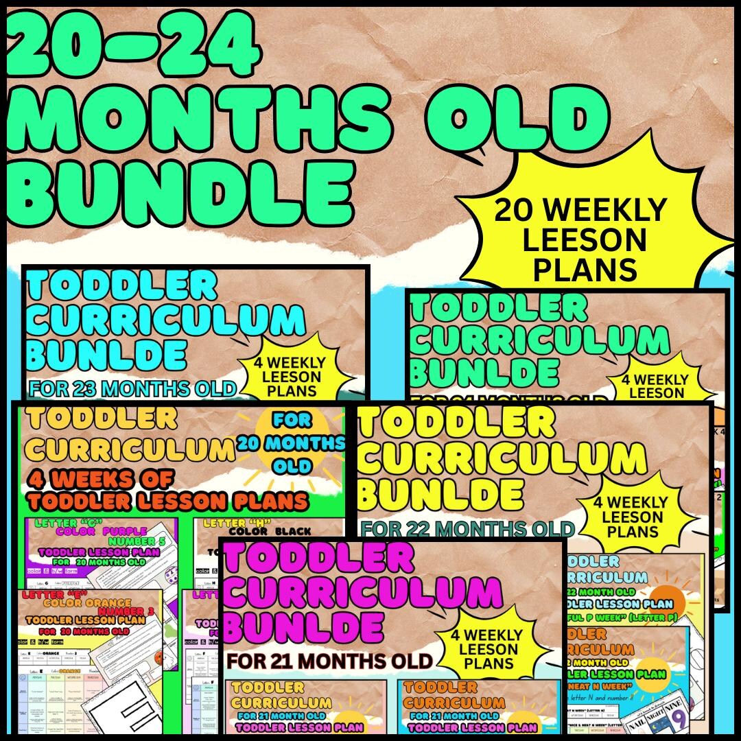 20-week Alphabet Adventure! | Lesson Plan Bundle for Ages 20–24 Months ...