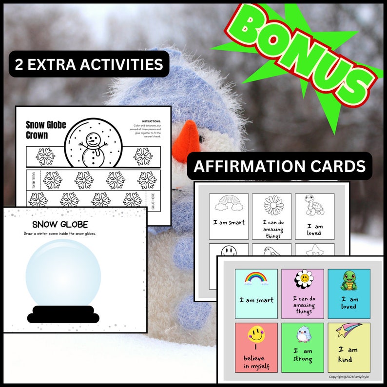 SNOW Preschool Weekly Lesson Plan - Etsy