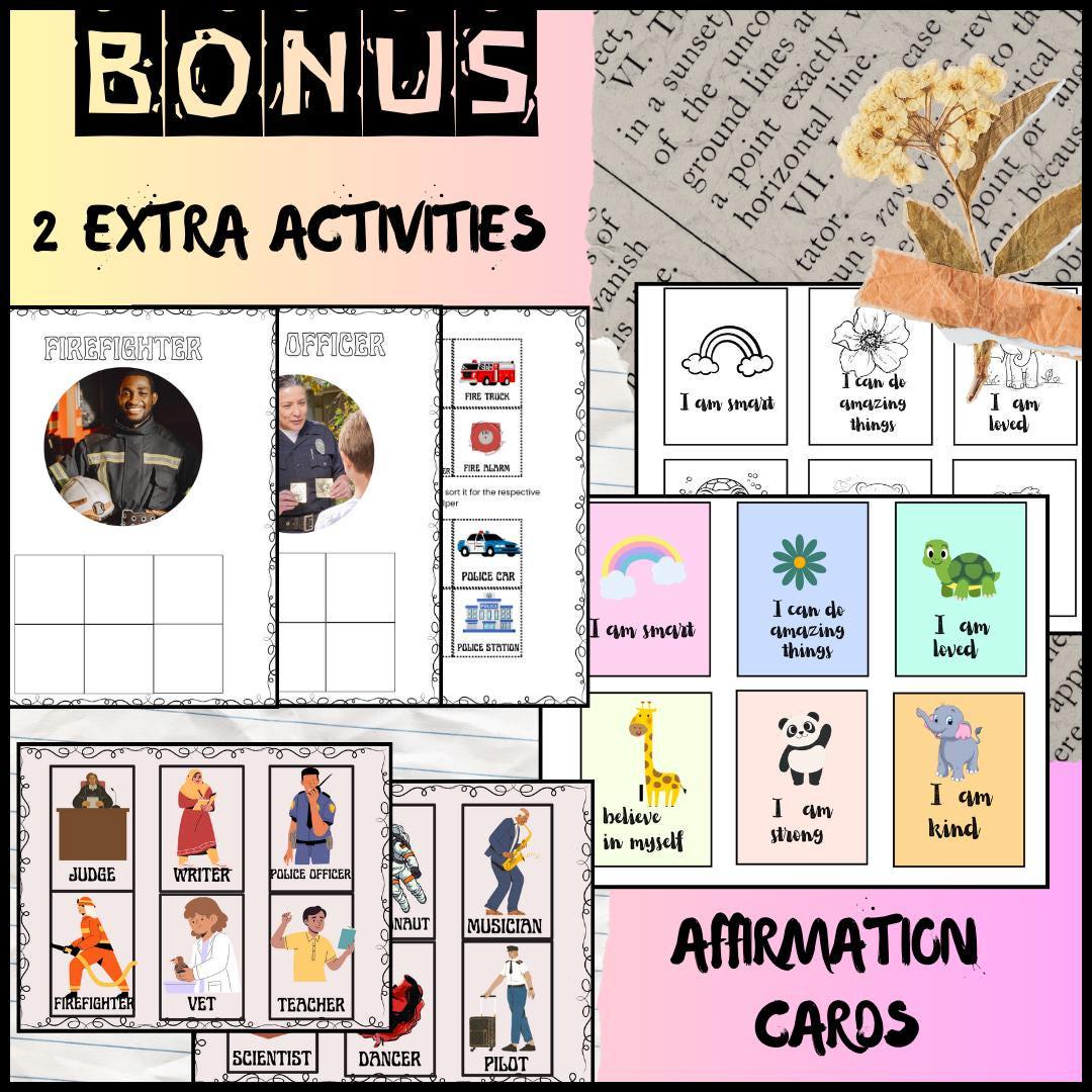 COMMUNITY HELPERS- Preschool Weekly Lesson Plan - Etsy