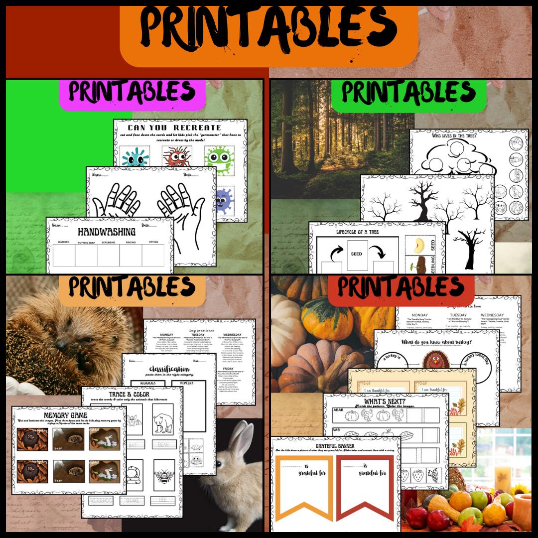 FALL/AUTUMN BUNDLE- 12 Lesson Plans + Bonus 3 Extra Products! the ...