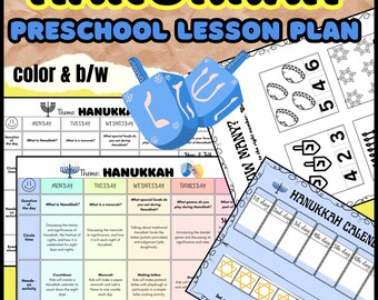 WINTER HOLIDAYS Around the World- Preschool Weekly Lesson Plan - Etsy