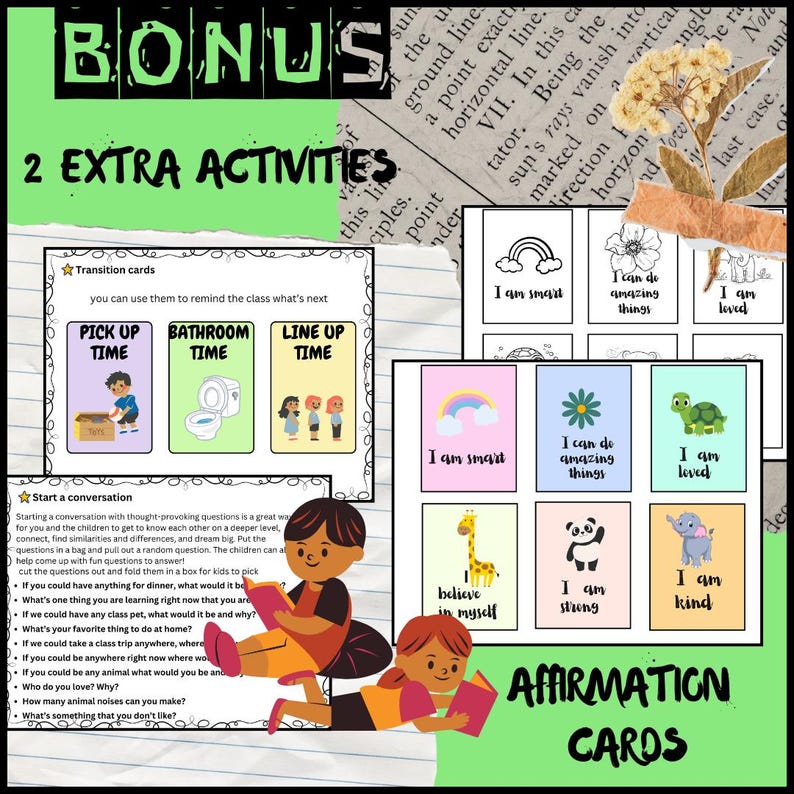 CENTER TRANSITION Ideas and Activities for Preschoolers - Etsy