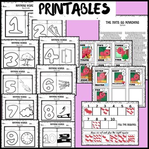 ANTS GO MARCHING Activities for Preschoolers - Etsy