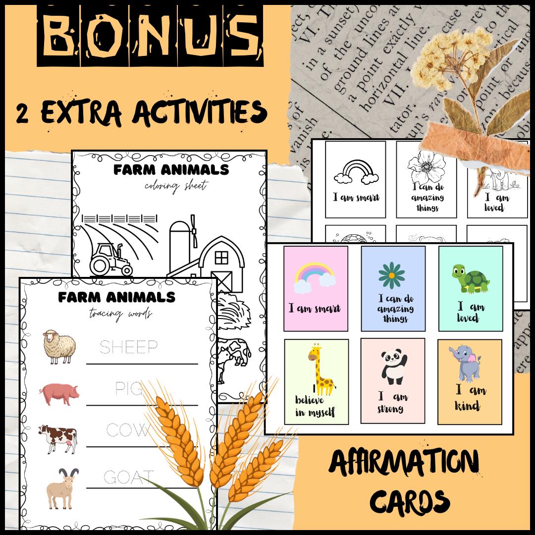 AT THE FARM- Preschool Weekly Lesson Plan - Etsy