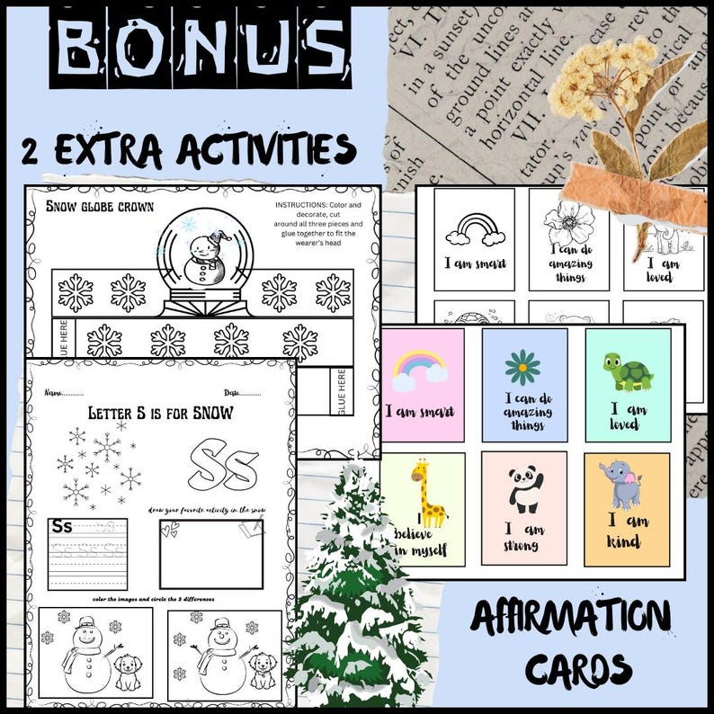 SNOW- Preschool Weekly Lesson Plan - Etsy