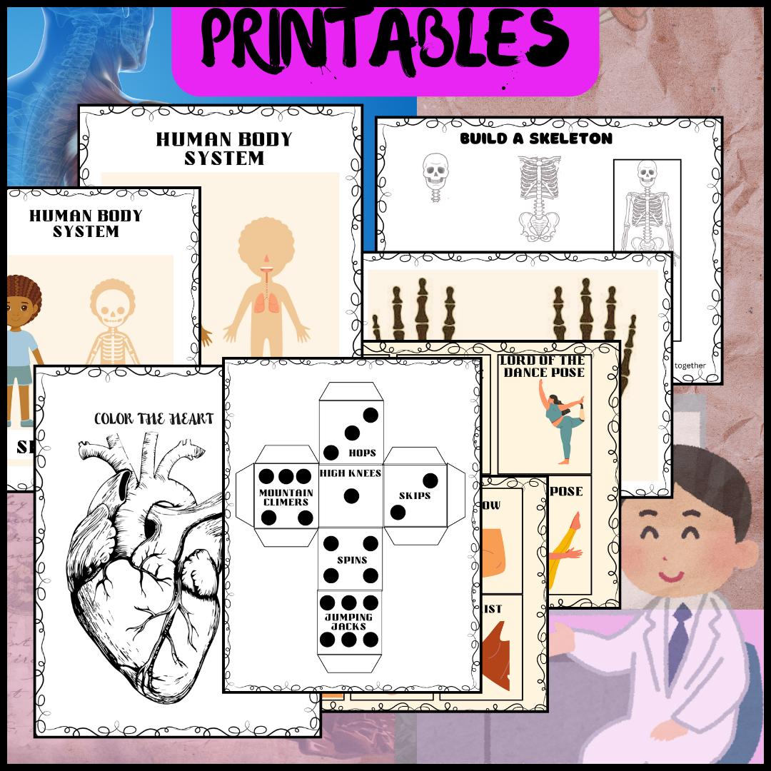 MY BODY- Preschool Weekly Lesson Plan - Etsy