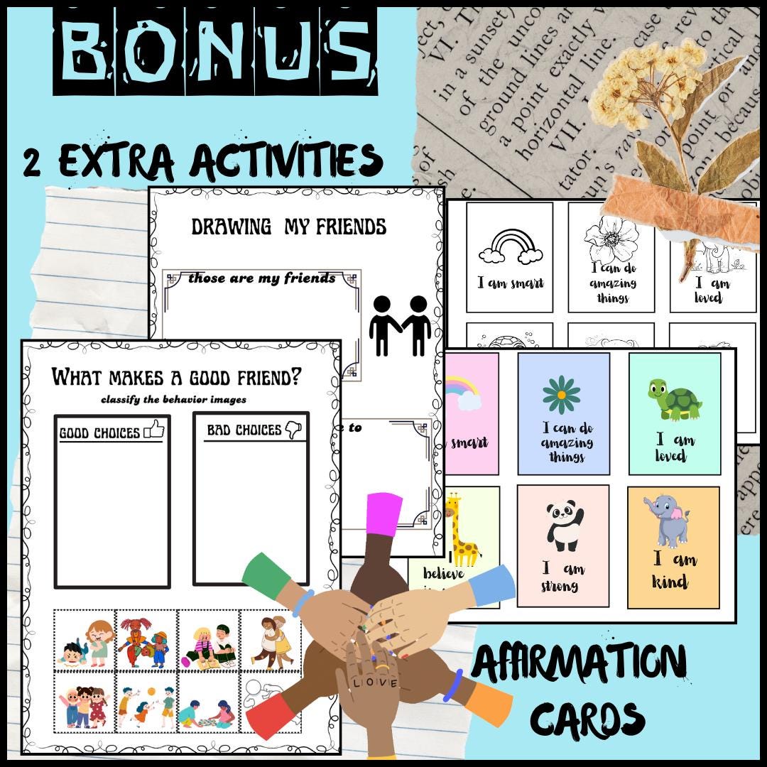 FRIENDSHIP- Preschool Weekly Lesson Plan - Etsy