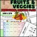 FRUIT AND VEGGIES- Preschool Weekly Lesson Plan - Etsy