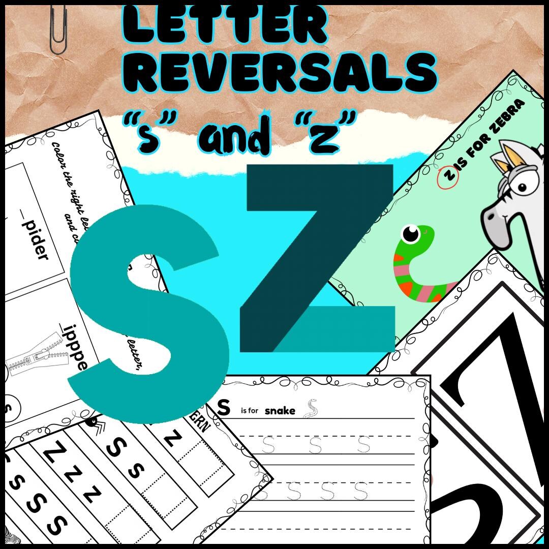 LETTER REVERSALS "s" and "z" - Etsy