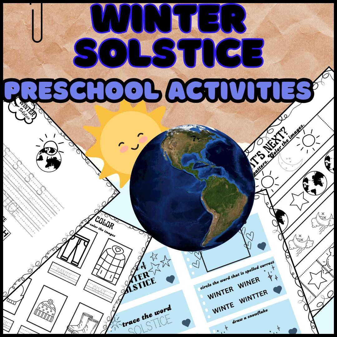 WINTER SOLSTICE- Preschool Activities - Etsy
