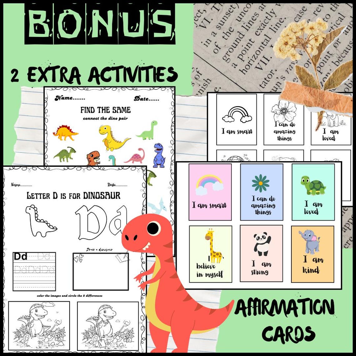 DINOSAURS- Preschool Weekly Lesson Plan - Etsy