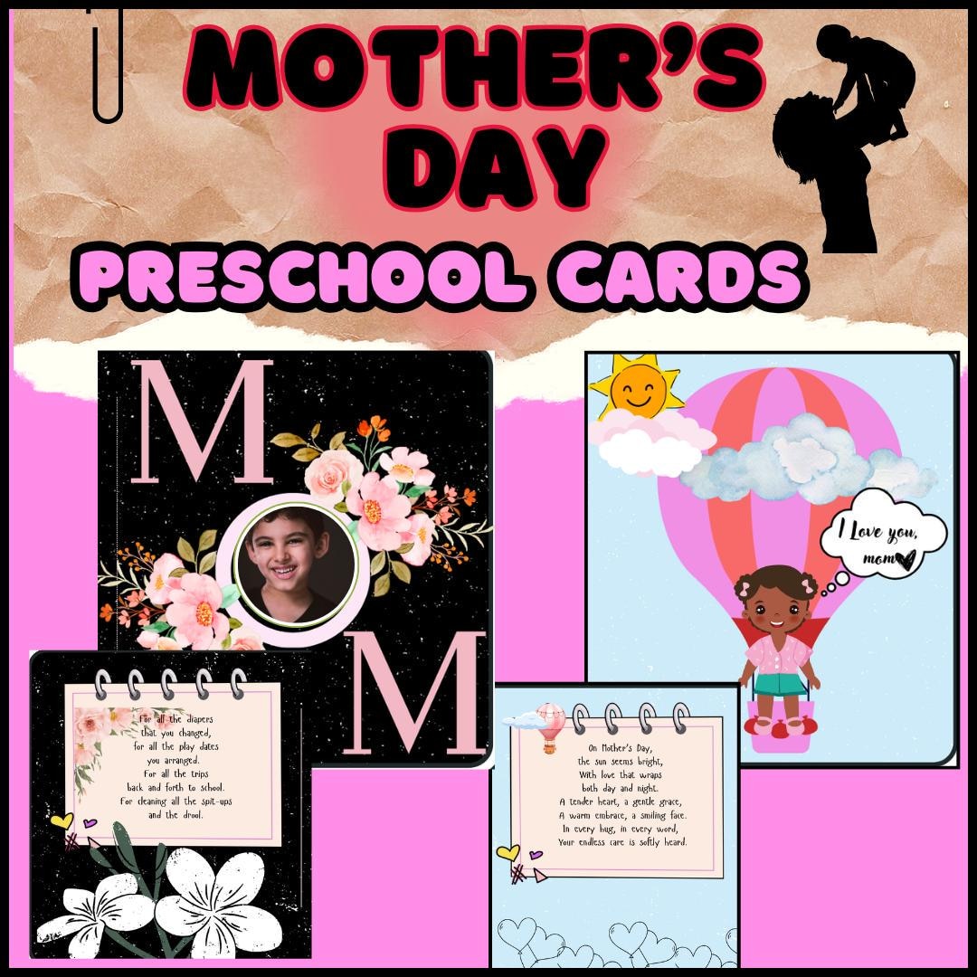 MOTHERS DAY Preschool Cards - Etsy