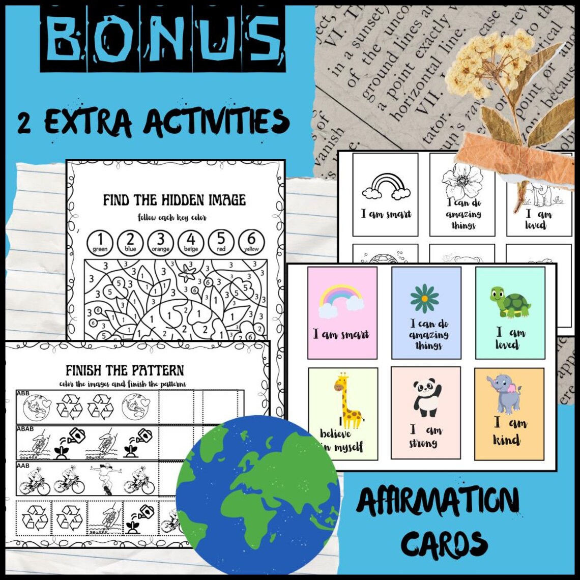 PLANET EARTH- Preschool Weekly Lesson Plan - Etsy