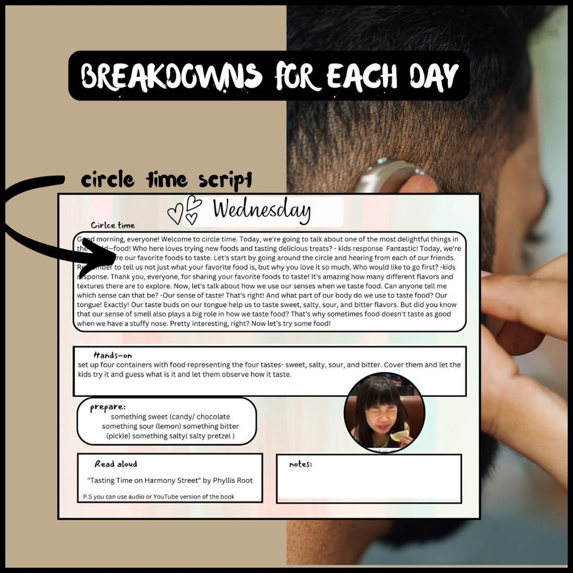 FIVE SENSES- Preschool Weekly Lesson Plan - Etsy