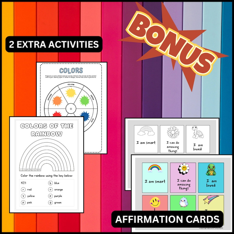 COLORS Preschool Lesson Plan - Etsy