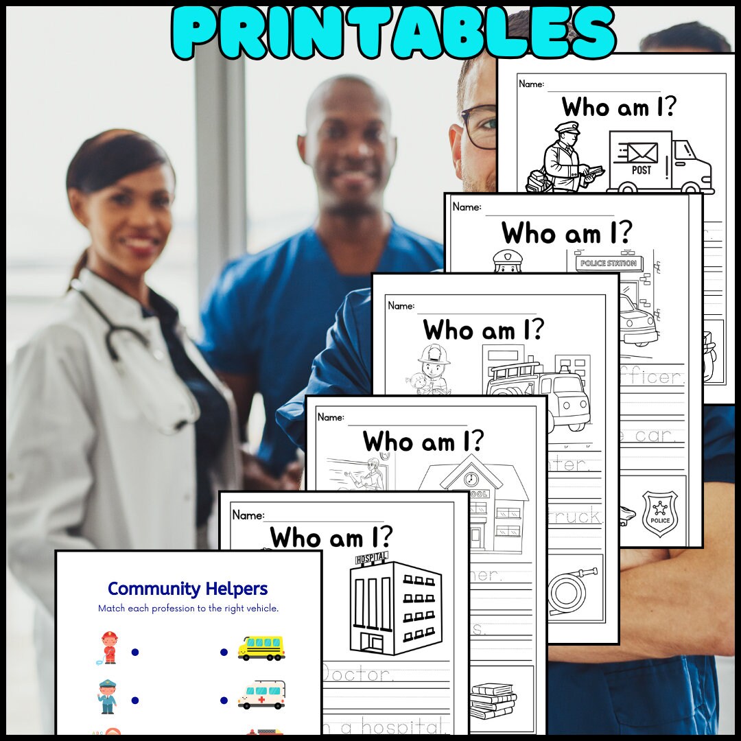 COMMUNITY HELPERS Preschool Weekly Lesson Plan - Etsy