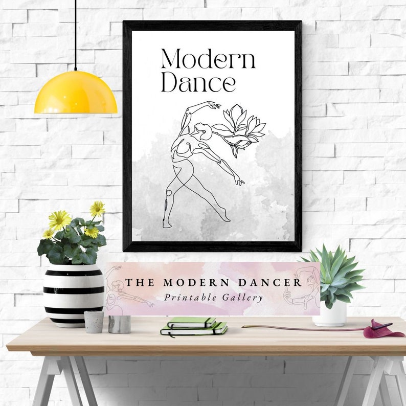 Black and White Modern Dance Poster Bundle Printable Poster - Etsy