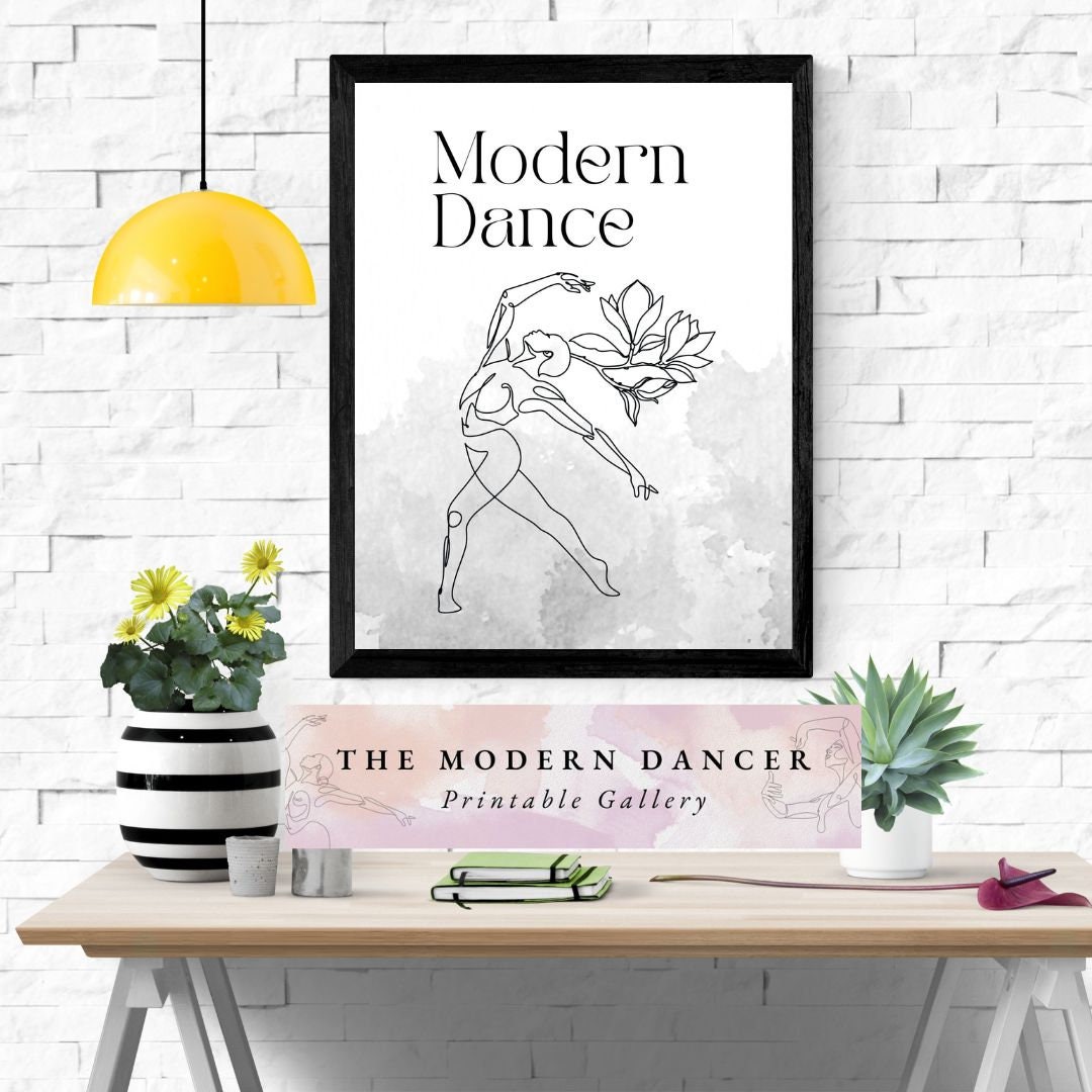 Black and White Modern Dance Poster Bundle Printable Poster - Etsy