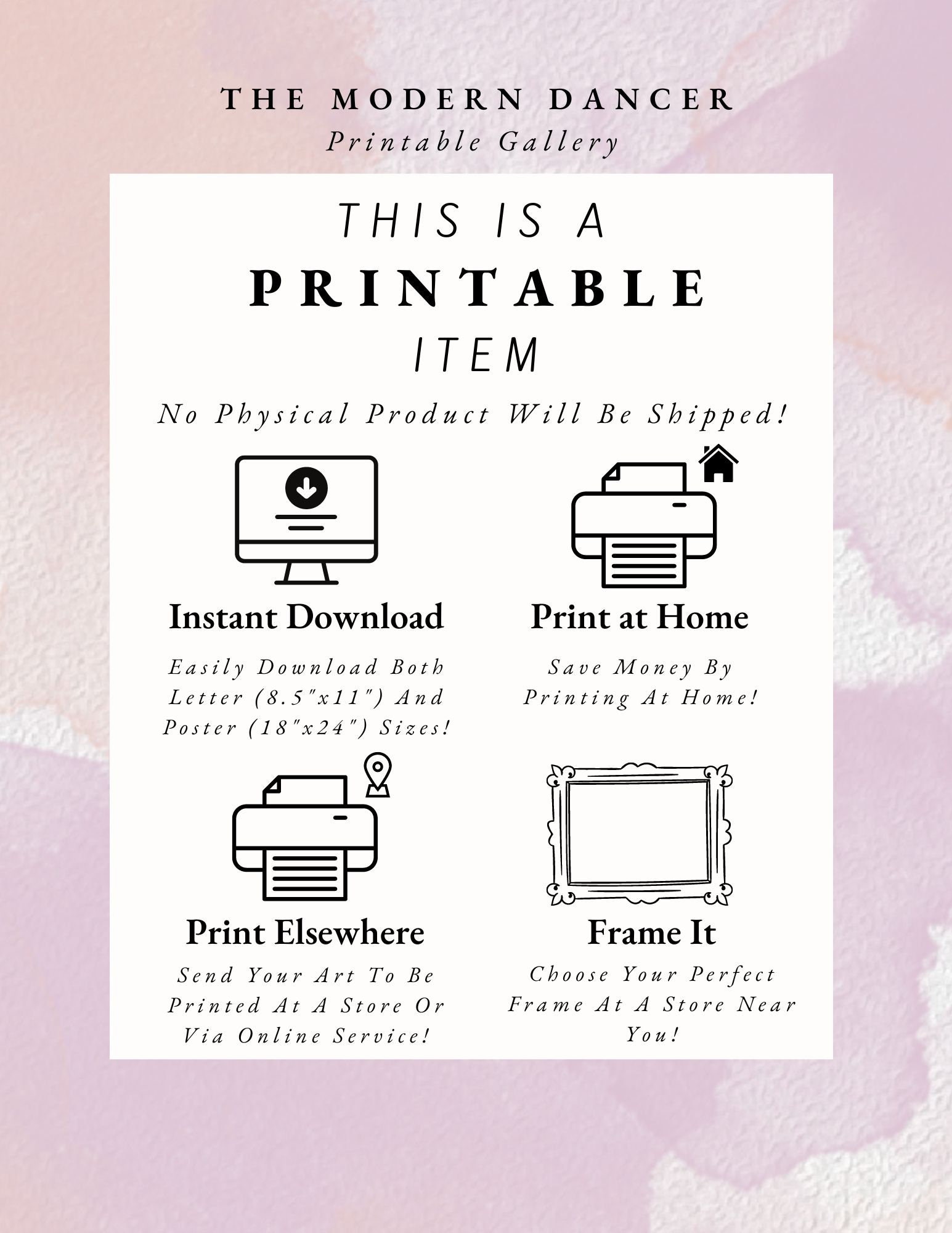 Black and White Modern Dance Poster Bundle Printable Poster - Etsy