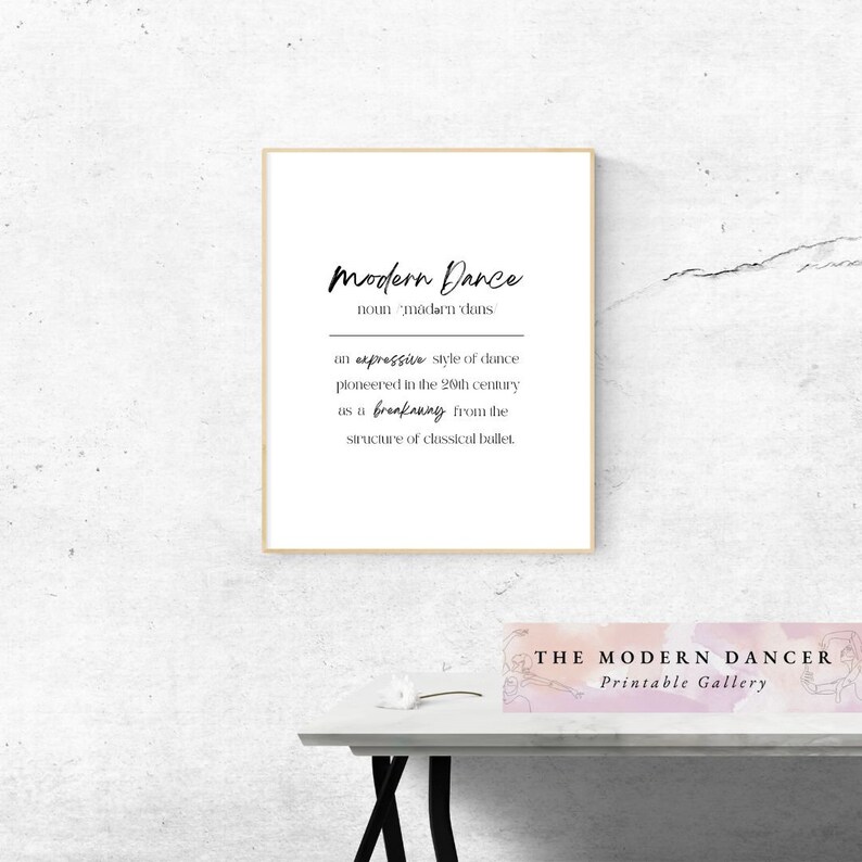 Black and White Modern Dance Poster Bundle Printable Poster - Etsy
