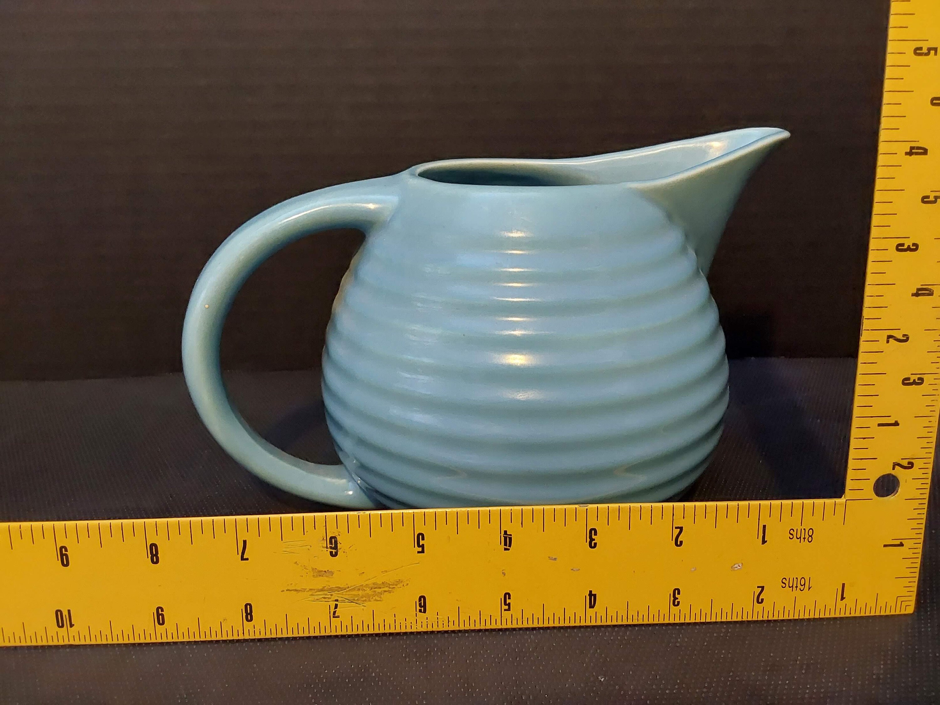 Vintage Bauer Los Angeles Ringware Pottery 3 Dot Pelican Pitcher, Delph ...