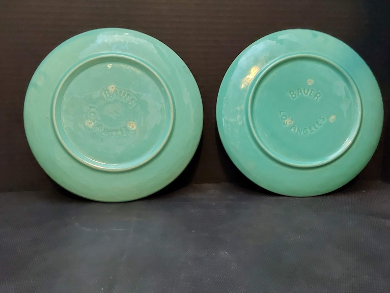 Vintage Bauer 3 Dot Ringware Los Angeles Dinnerware, 9 1/2", Vintage ...