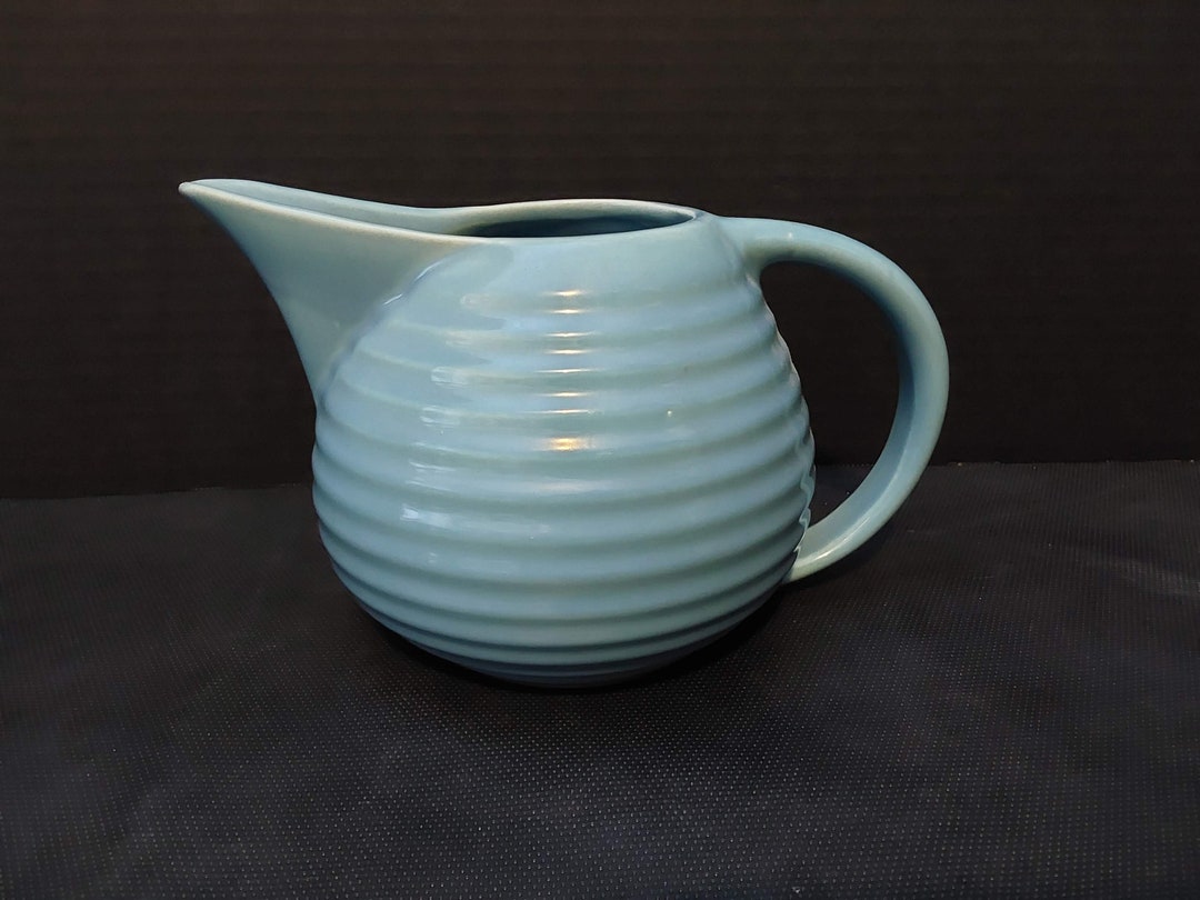 Vintage Bauer Los Angeles Ringware Pottery 3 Dot Pelican Pitcher, Delph ...