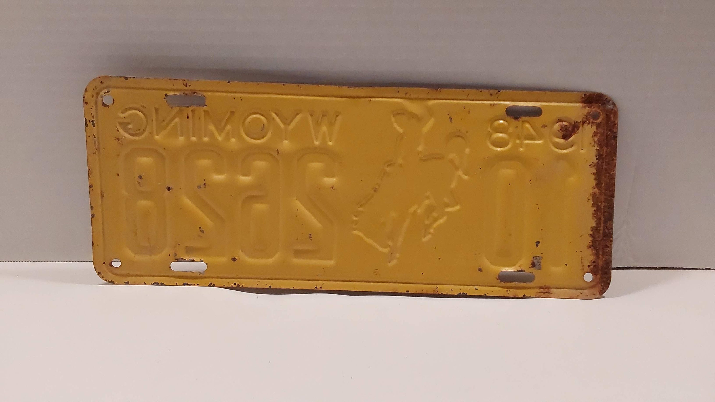 1948 Wyoming License Plate - Etsy