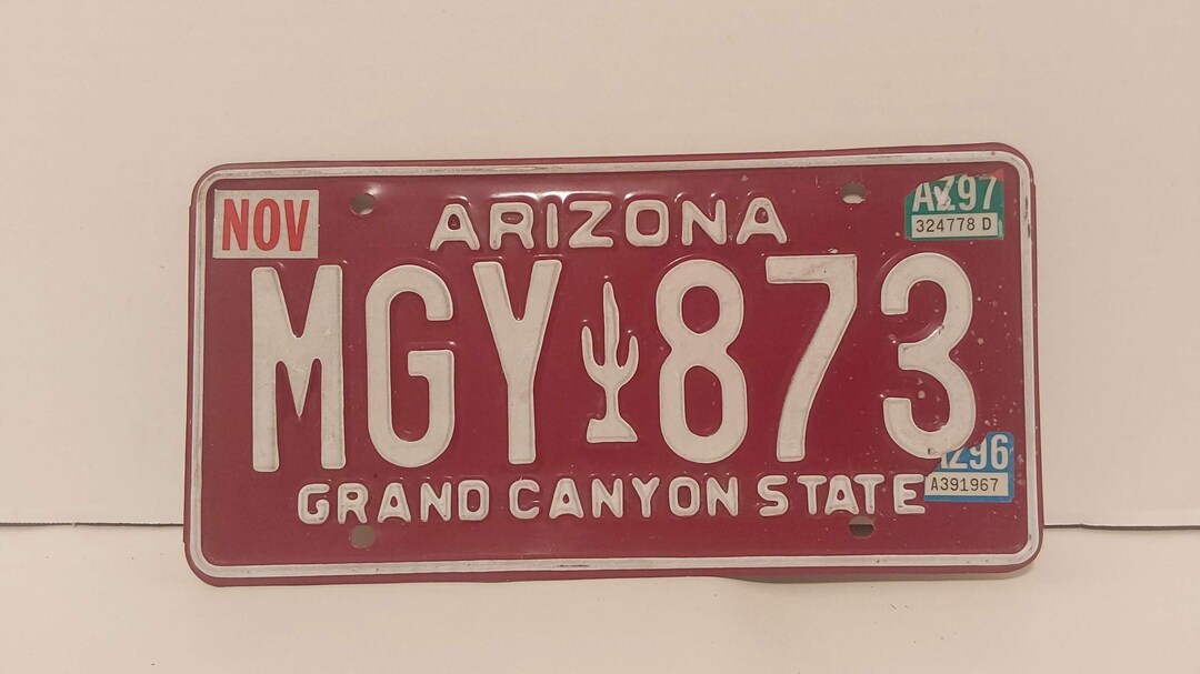 Vintage Arizona License Plate - Etsy