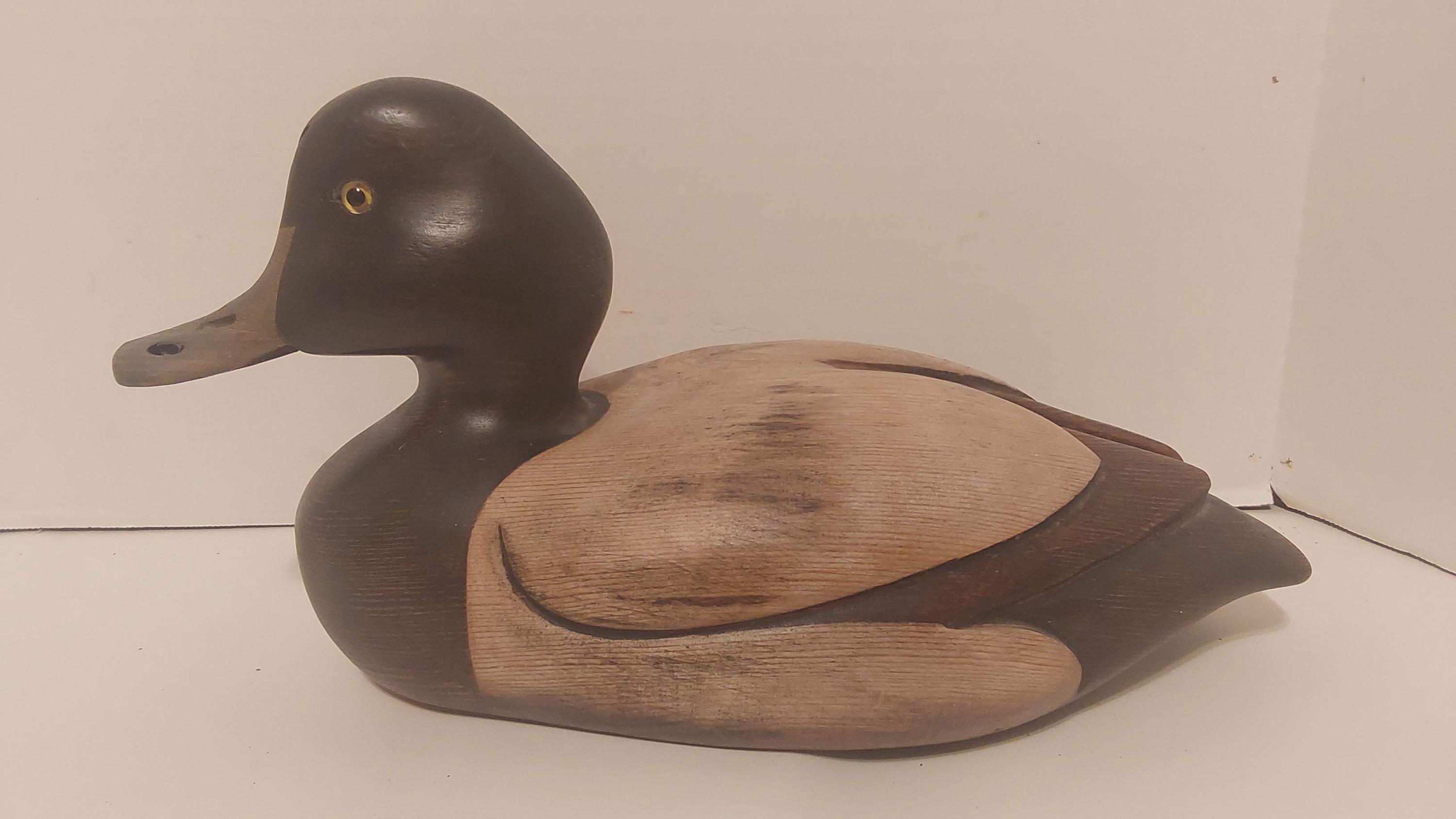 Tom Taber Wooden Blue Bill Duck Decoy - Etsy
